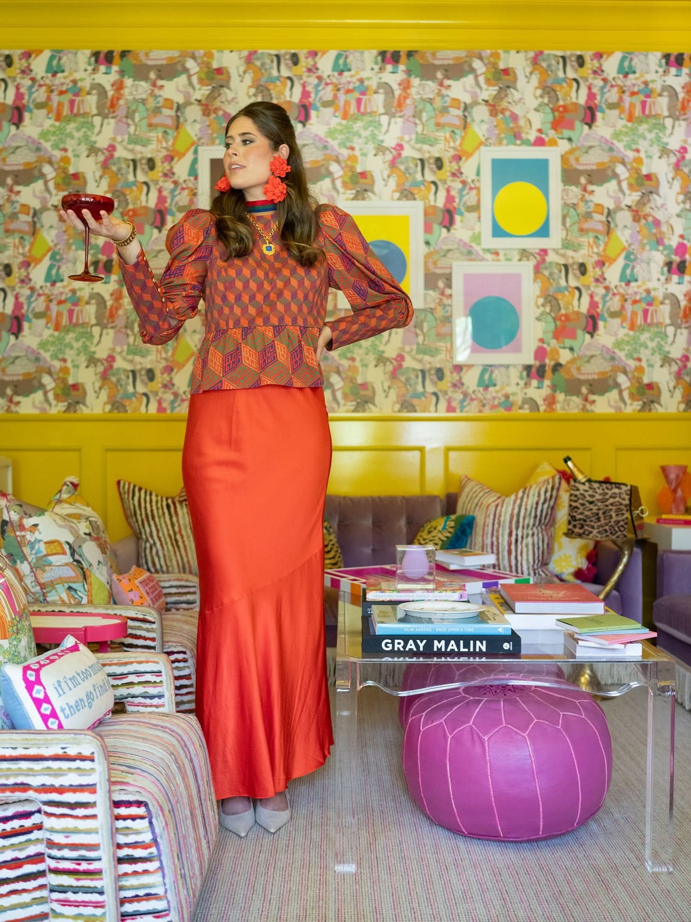 Zoe Top in Vintage Monogram – Emily McCarthy