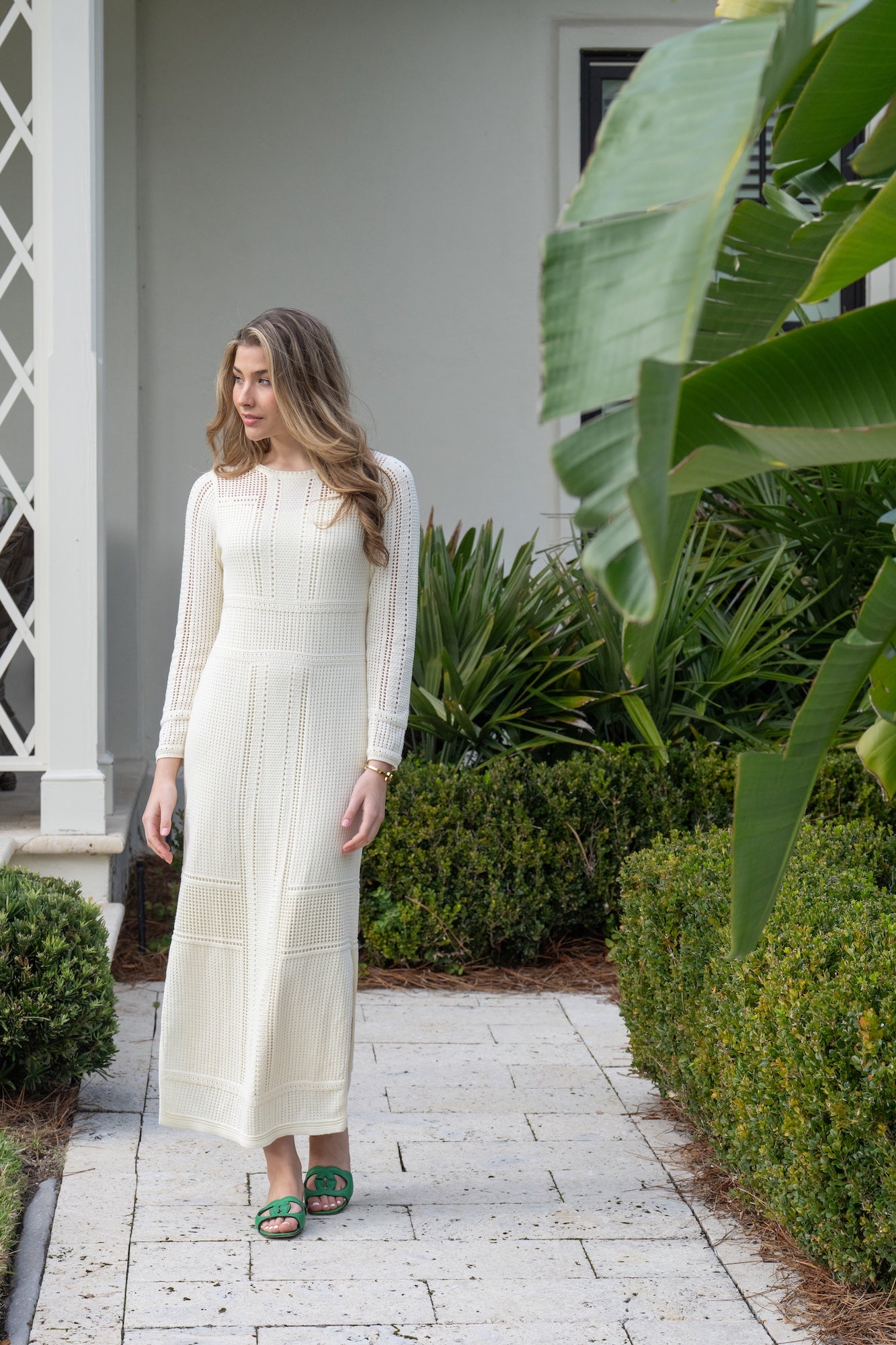 Marbella Knit Dress in Sandshell – Emily McCarthy