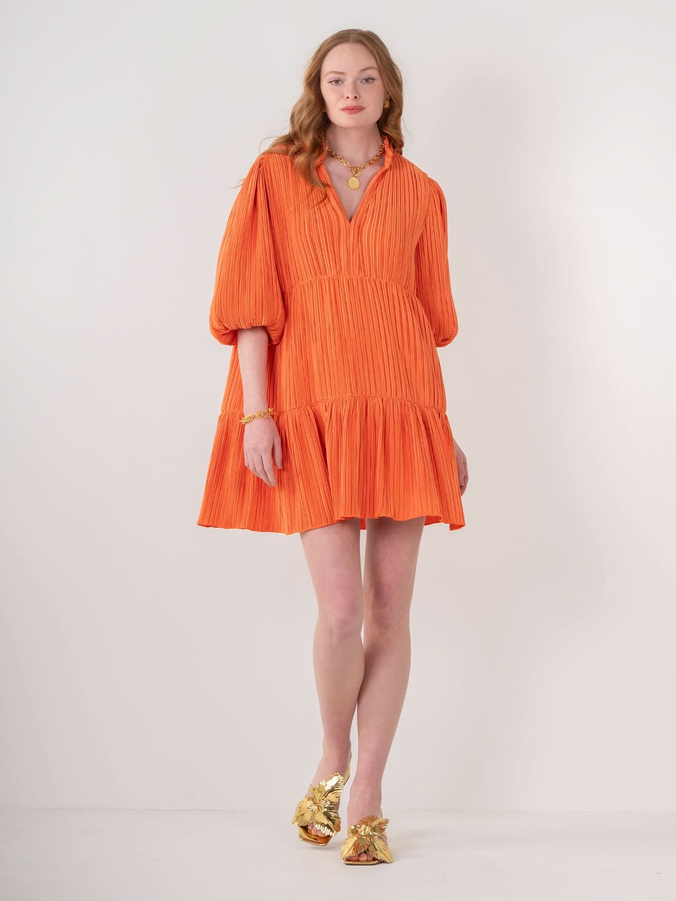 Frankie Dress in Coral – Emily McCarthy