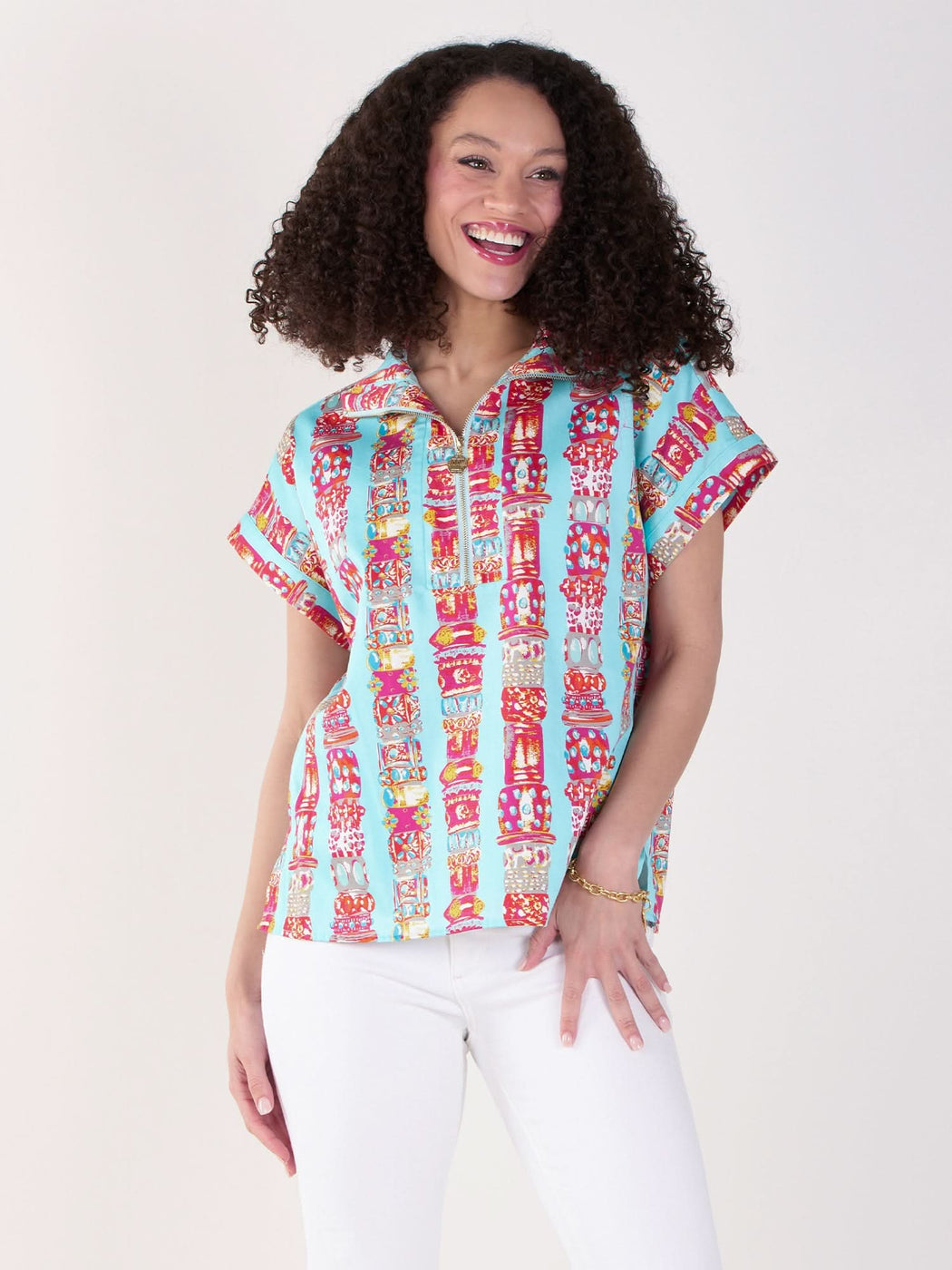 Poppy Pullover in Iconic Iris – Emily McCarthy